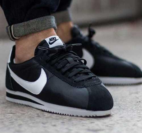 Кроссовки Nike Cortez Нейлон Black White