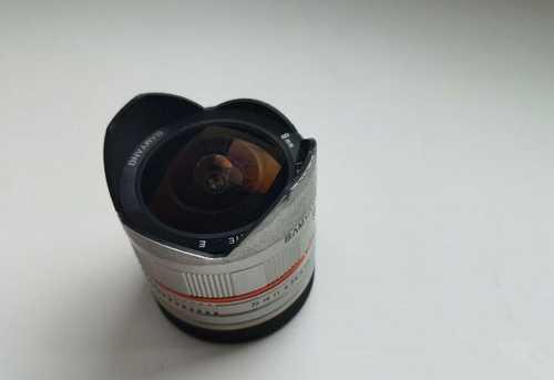 Объектив Samyang Fish-eye umc 8 2.8