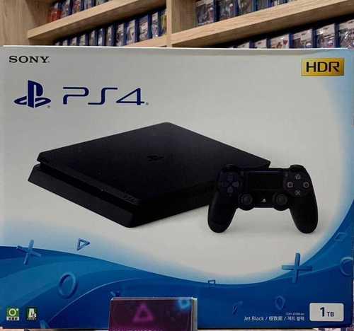 Новая/Sony PlayStation 4 Slim 1 TB 50 игр Гарантия