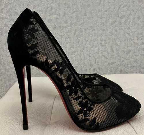 Christian Louboutin туфли кружевные