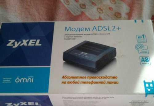 Zyxel модем adsl2+ Двухдиапазонный модем с портом