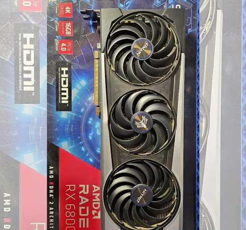 Видеокарта Sapphire RX6800xt Nitro  на запчасти