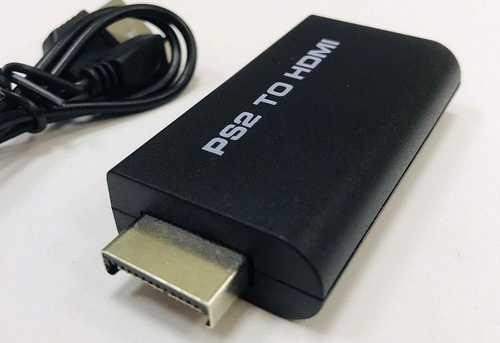 Переходник адаптер PS2 на hdmi на тв с питанием