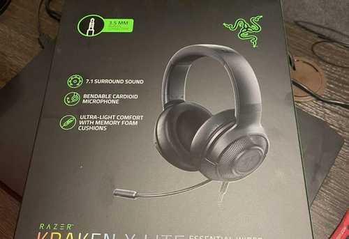 Игровые наушники razer kraken x lite новые