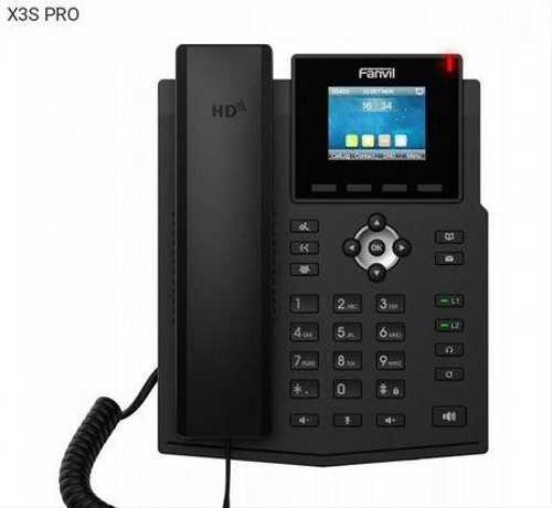 IP-телефон Fanvil X3S PRO SIP Чёрный, X3S PRO