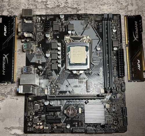 Комплект Asus prime b360m k   i5 8400   DDR4 12gb