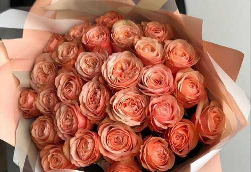Пионовидные розы, доставка цветов, букет роз
