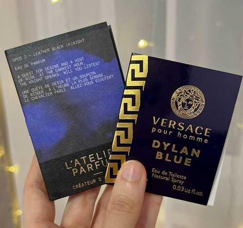 Миниатюры парфюма Versace и L'atelier parfum