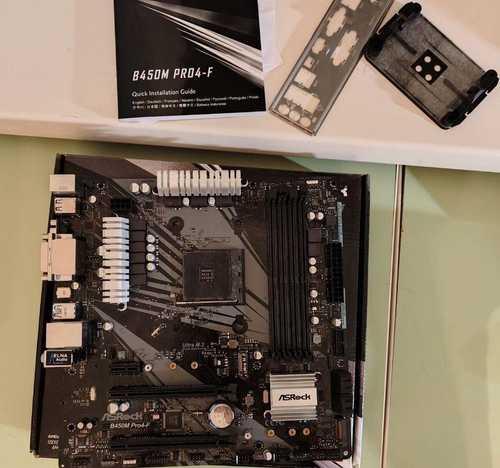 Материнская плата asrock b450m pro4 f am4