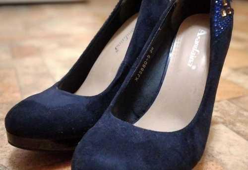 Туфли женские замшевые 36 размер