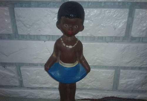 Кукла негритянка резиновая 60-е годы СССР