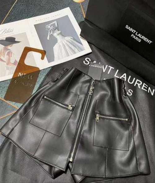 Saint Laurent Leather shorts