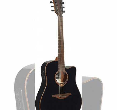 Электроакустическая гитара LAG Guitars T118DCE Black