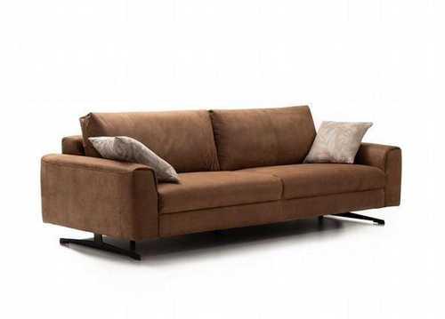 Прямой кожаный диван Fontane