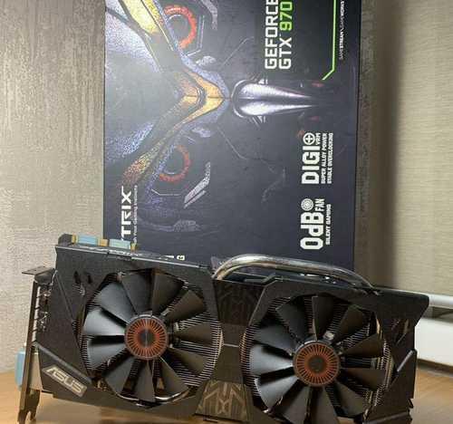 Видеокарта asus Strix GTX970 4Gb