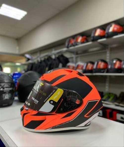 Дорожный шлем Airoh Valor Wings Orange Matt