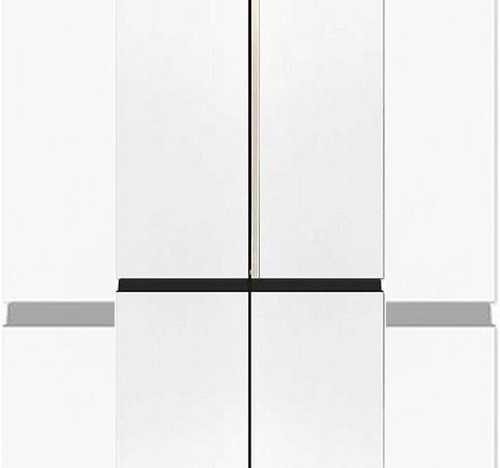 Холодильник weissgauff WCD 590 NoFrost Inverter Premium Biofresh White Glass