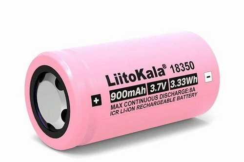 Аккумулятор LiitoKala типа 18350 (900mAh, Li-ion)