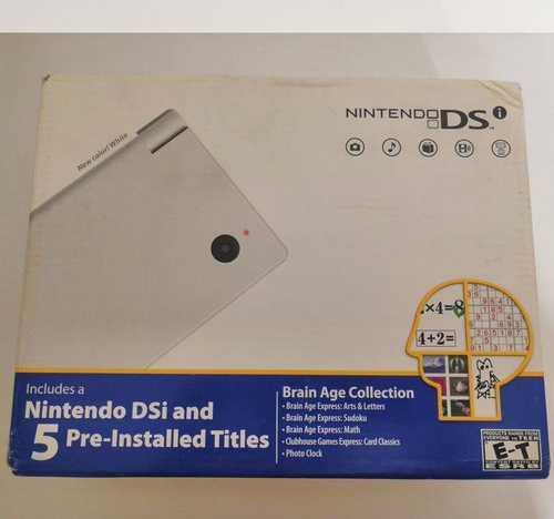 Новая Nintendo DSi Brain Age Collection White