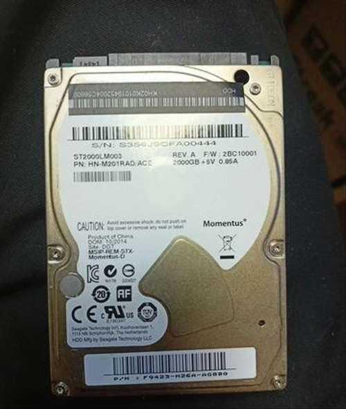 Жесткий диск для ноутбука 2.5 Seagate 2 000 gb