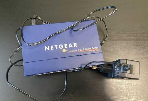 Коммутатор netgear prosafe fs108 8 портов железный