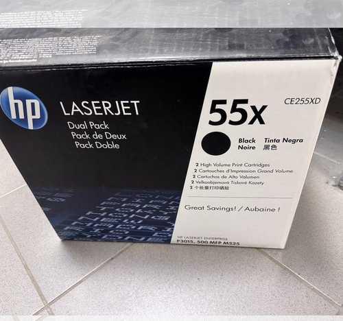 Картридж hp ce255xd 55x