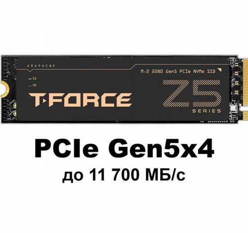 Новый M.2 TeamGroup T-Force Cardea Z540 1Тб PCIe 5