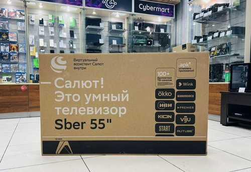 Телевизор Sber SDX-55U4127, 55"(139 см) 4K новый