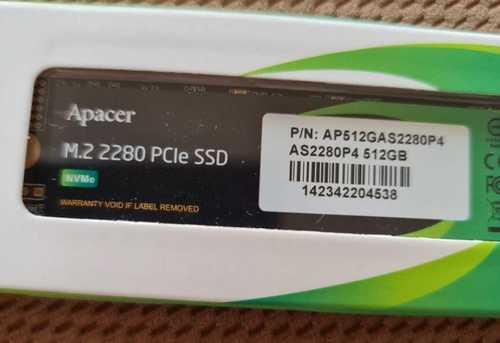 Новый ssd Apacer as2280p4 m2 512 gb