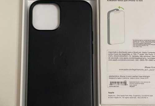 Чехол на iPhone 13 mini Leather case
