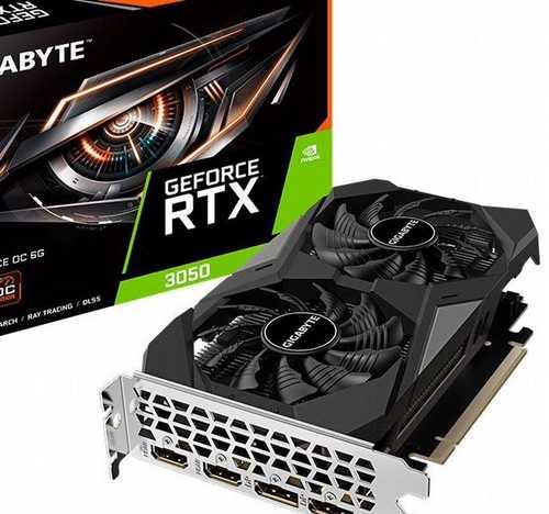 Видеокарта RTX3050 6GB gigabyte windforce GV-N3050WF2OC-6GD