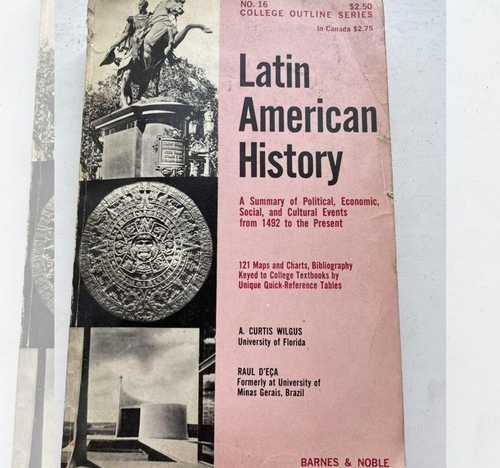 Книга Latin American History, 1964г Нью-Йорк