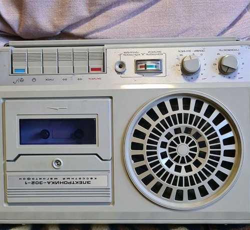 Магнитофон Электроника 302 1989 год СССР