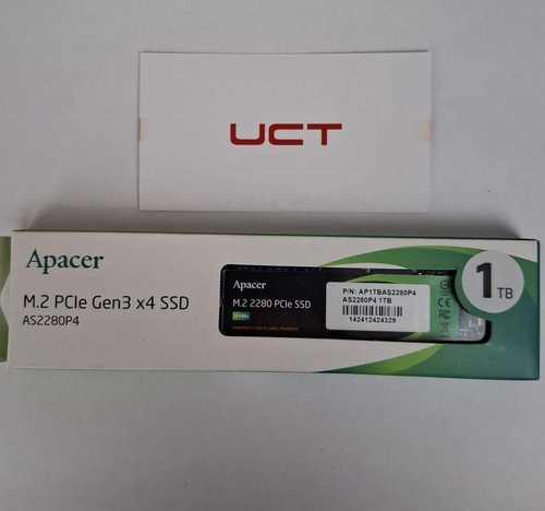 Накопитель SSD M.2 apacer AS2280P4 1Тб (Новый)