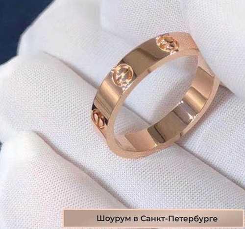 Кольцо Cartier Love розовое золото 0.0067 мм