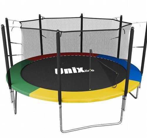 Батут unix line Simple 10 ft Color с внутренней се