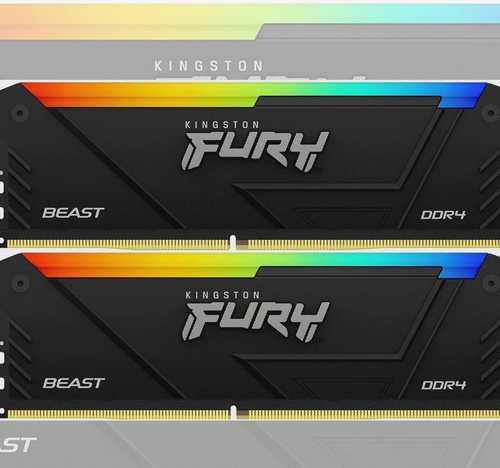 Оперативная память Kingston Fury Beast KF426C16BB2AK2/16 DDR4 - 2x 8гб 2666мгц, dimm, Ret KF426C16BB