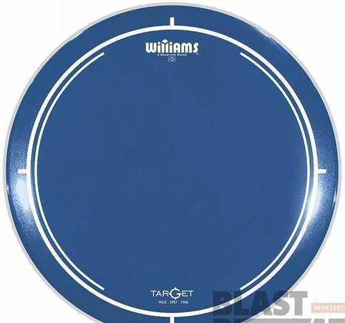 Пластик для барабана Williams 14" Target Синий (WU2-7MIL-14)