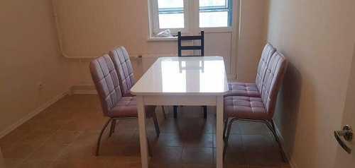 Комплект/ Раскладной кухонный стол + стулья