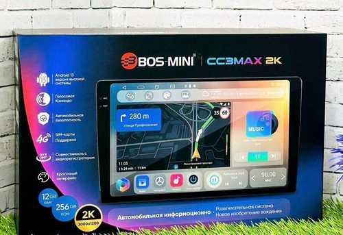 Магнитола Андроид Bos Mini CC3 Max 2K 12+256gb Sim