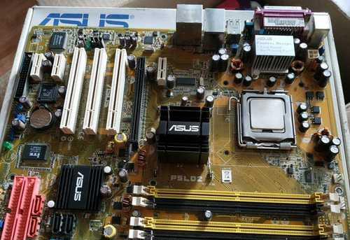 Материнская плата Asus p5ld2 с процессором Р4 3Ггб