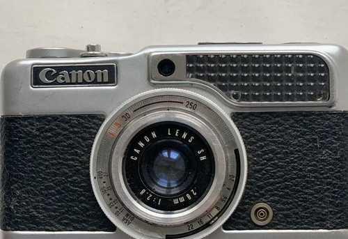 Пленочный фотоаппарат canon demi