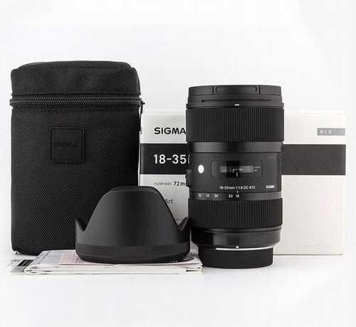 Sigma 18-35мм F1.8 DC HSM Art для Canon EF-S Новый
