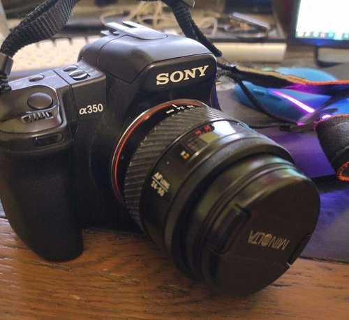 Зеркальный фотоаппарат Sony A350 + Minolta A 24-50