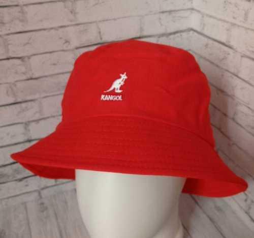 Модная панама красная хлопковая Kangol Кангол