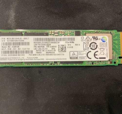 Ssd m2 nvme 512gb samsung