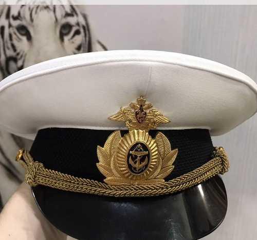 Фуражка летняя военная для офицеров вмф парадная