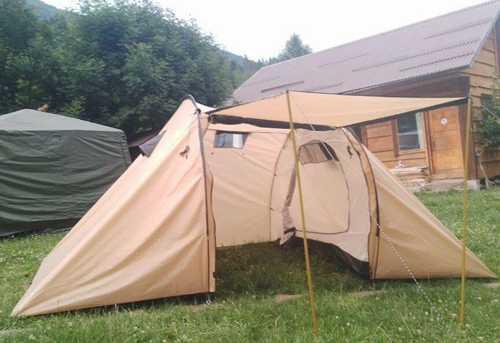 Палатка 2х слойная, 4х местная, 2х комнатная