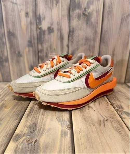 Nike LD Waffle sacai clot Net Orange Blaze 8 US