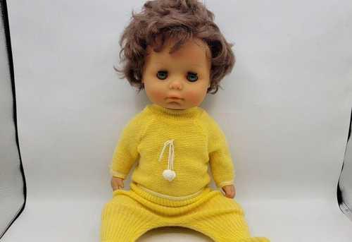 Кукла в желтом костюме Германия ГДР 50 см